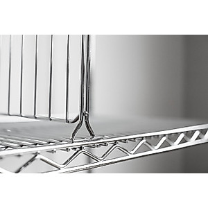 Omega Products Corporation 12" Wide Chrome Wire Shelf Divider