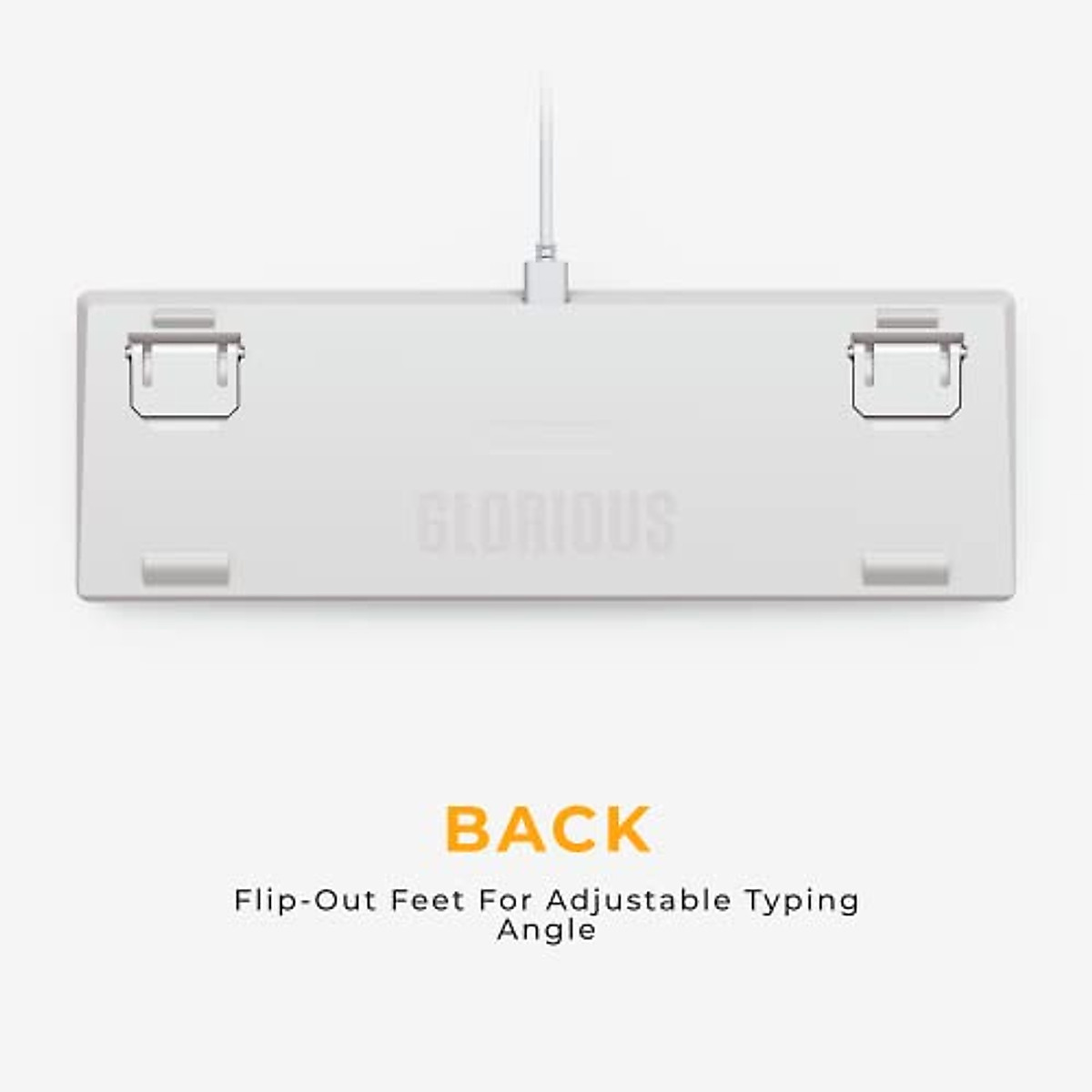 Glorious Gaming GMMK 2-65 Percent Keyboard - White Custom Layout - Compact Low-Profile - Hotswap w/Cherry Mx Style Switches - Incl. Double Shot Keycaps & Linear Switches