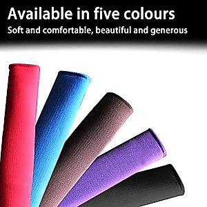 8sanlione Soft Seat Belt Shoulder Pad, Car Safety Strap Covers for More Comfortable Driving, Auto Safe Belt Neck Cushion Protector, Harness Pads Compatible with All Cars and Backpack (Coffee)