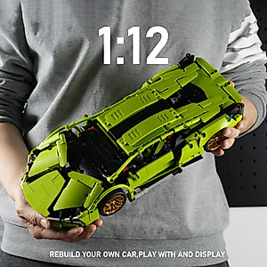 CHUANGPIN Speed Cars Building Kit Compatible with Lego Set for Adutls,Technic Champions Car Building Model Set,1:14 Cars for Boys 8-14 Years(1280pcs)