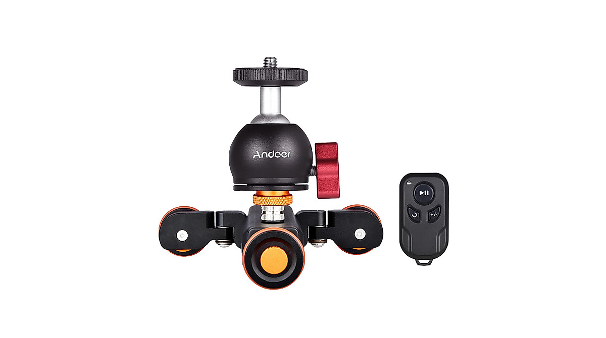 Andoer Wireless Remote Camera Dolly - Adjustable, Portable & Handy