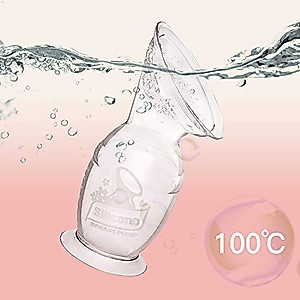haakaa Manual Breast Pump with Suction Base Breastfeeding Essential, BPA Free, 5oz/150ml
