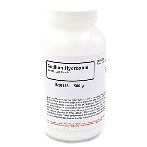 ALDON Innovating Science Lab-Grade Sodium Hydroxide Bead, 500g - The Curated Chemical Collection