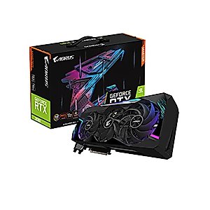 GIGABYTE AORUS GeForce RTX 3080 Master 10G (REV3.0) Graphics Card, Max Covered Cooling, LHR, 10GB 320-bit GDDR6X, GV-N3080AORUS M-10GD REV3.0 Video Card