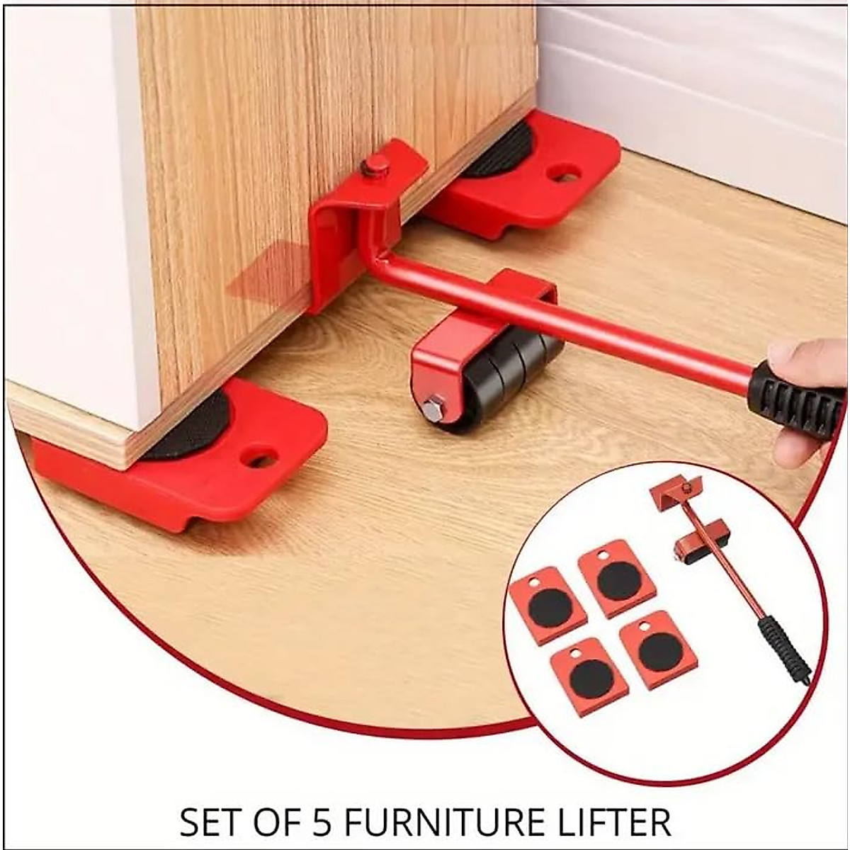 Furniture Lift Mover Tool Set, Cumuul Mr Hercules Furniture Mover, Furniture Movers with Wheels, Furniture Moving Tools - Lifting and Moving System, Furniture Lifters for Heavy Furniture (1 Set)