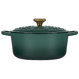 Le Creuset Noël Collection Enameled Cast Iron Holiday Tree Round Dutch Oven, 4.5 qt., Artichaut