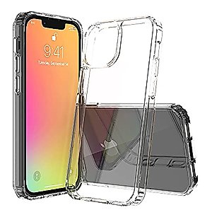 Puxicu Clear Cover for iPhone 13 Mini Case, iPhone 13 Mini 5.4 inch Case, Minimalist Acrylic Phone Case, Transparent, Lightweight