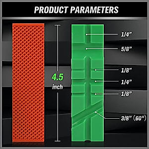 SWANLAKE 4.5 Inch Vise Jaw Pads Covers Protectors 1 Multi-Grooved & 1 Standard Set