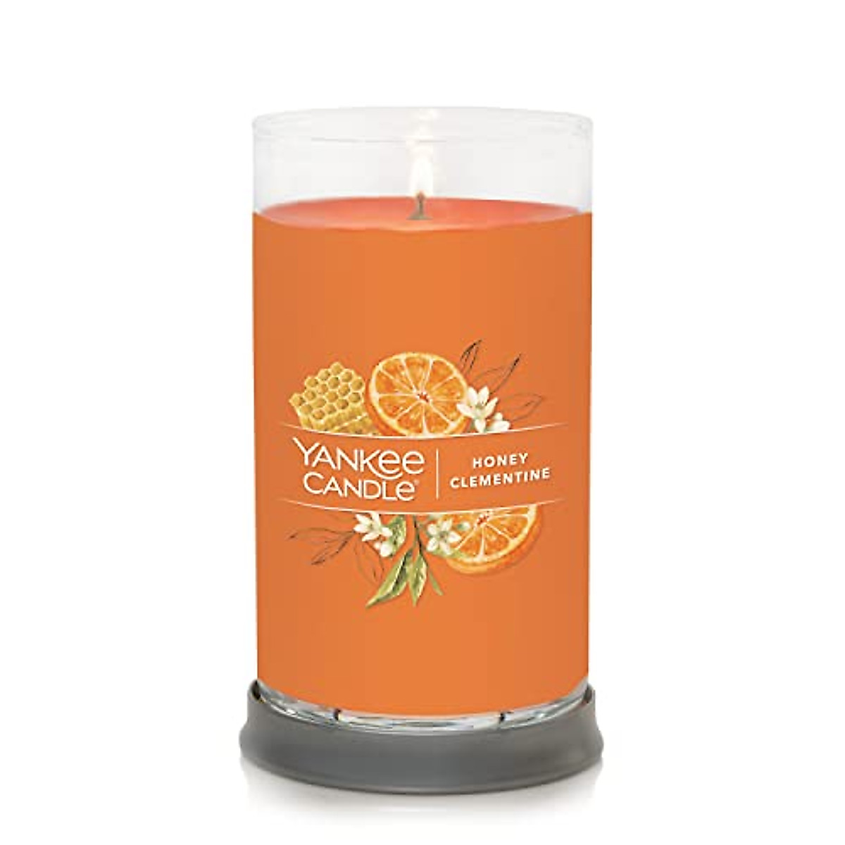 Yankee Candle Honey Clementine Signature Medium Pillar Candle, 14.25oz