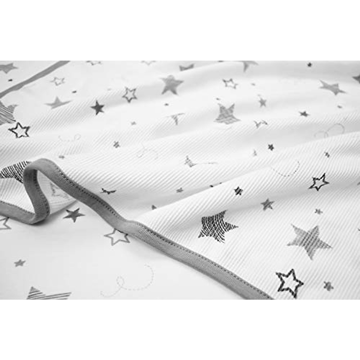 American Baby Company 100% Cotton Thermal Waffle Swaddle Blanket, Soft, Breathable & Stretchy, Super Stars, 30" x 40" for Boys and Girls, Perfect for Swaddling, Travel and Gifting