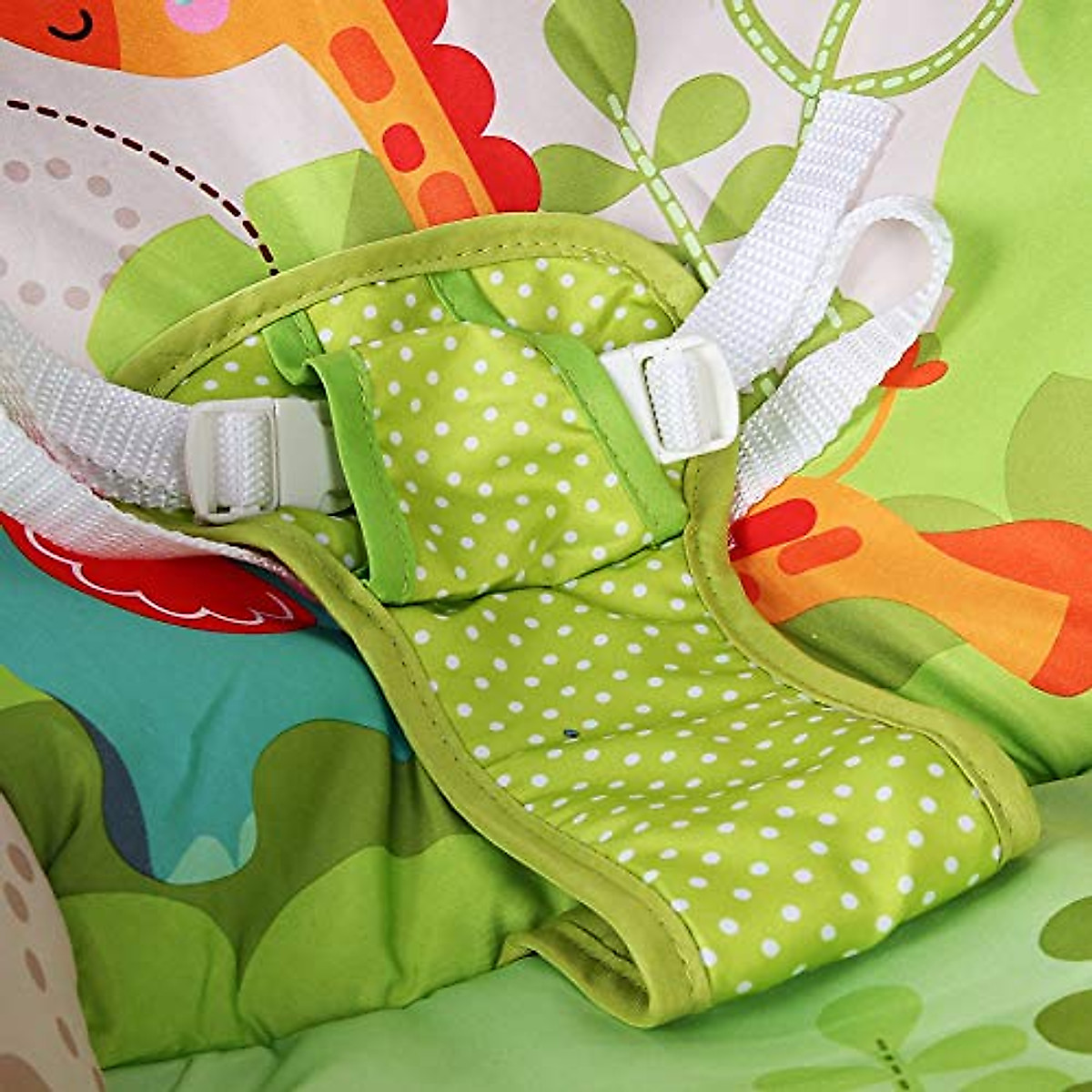 Ichiias Baby Chair Detachable Soft Baby Rocking Chair Cradle with Two Toys