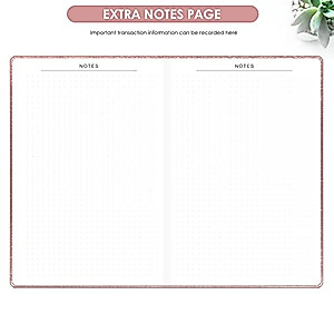 JXSELECT Elegant Income and Expense Tracker Notebook – Accounting Ledger Book for Small Business Owners – Income and Expense Log Book with – Undated Bookkeeping Record Book, 5.7″ x 8.5″ (Rose Gold)