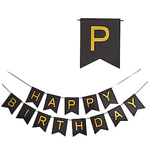 InBy 49pcs Red and Black Birthday Party Decoration Kit for Women Girl Happy Birthday Banner 10" Tissue Paper Flower Pom Pom Tassel Latex Balloon Garland Mickey Mouse Pirate Theme Birthday Party Supply