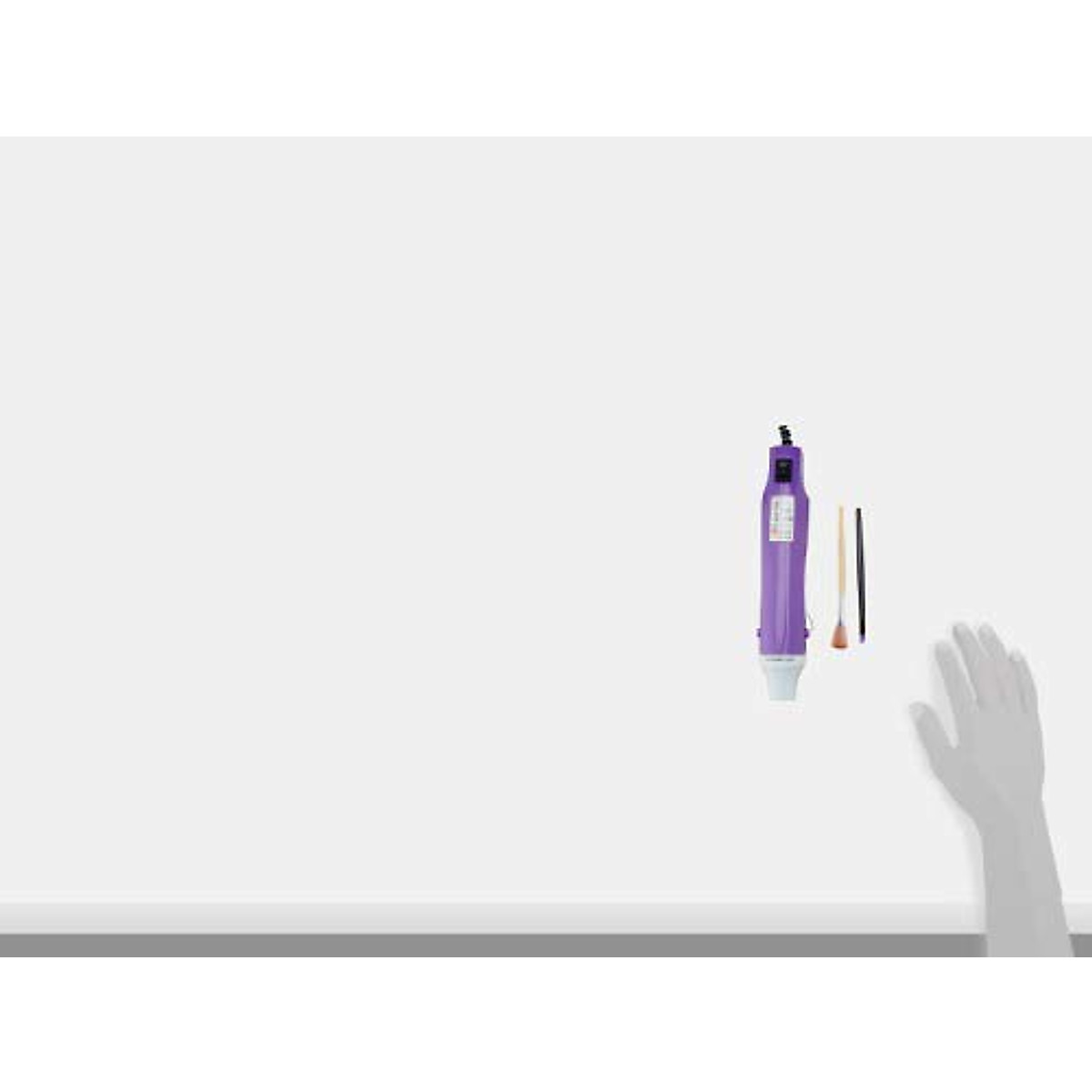 New Heat Gun,mofa Hot Air Gun Tools Shrink Gun with Stand For DIY Embossing And Drying Paint Multi-Purpose Electric Heating Nozzle Heat Gun For Epoxy Resin300W 110V (Purple,White)