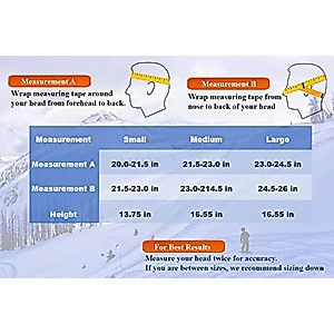 Therma Pro Balaclava Ski Mask Winter Fleece Thermal Face Cover for Men Women Breathable Skiing Motorcycle & Snowboarding, Navy Blue, Large