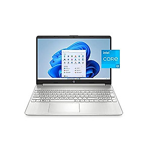 HP Newest Laptop, 15.6" HD Screen, Intel Core i3-1115G4 (up to 4.1 GHz) Processor, 32GB RAM, 512GB SSD, USB-C, HDMI, Windows 11 Home, Silver, JVQ MP