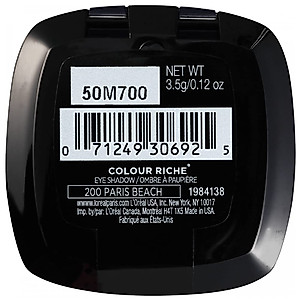 L'Oreal Paris Colour Riche Monos Eyeshadow, Paris Beach, 0.12 oz.