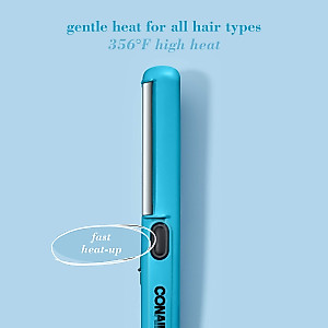 Conair Mini Dual Deluxe Styler; Add Curls and Waves - or - Straighten; Perfect for On-The-Go Styling