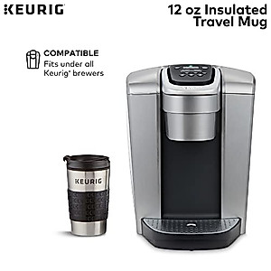 Keurig Travel Mug Fits K-Cup Pod Coffee Maker, 1 Count (Pack of 1), Stainless Steel