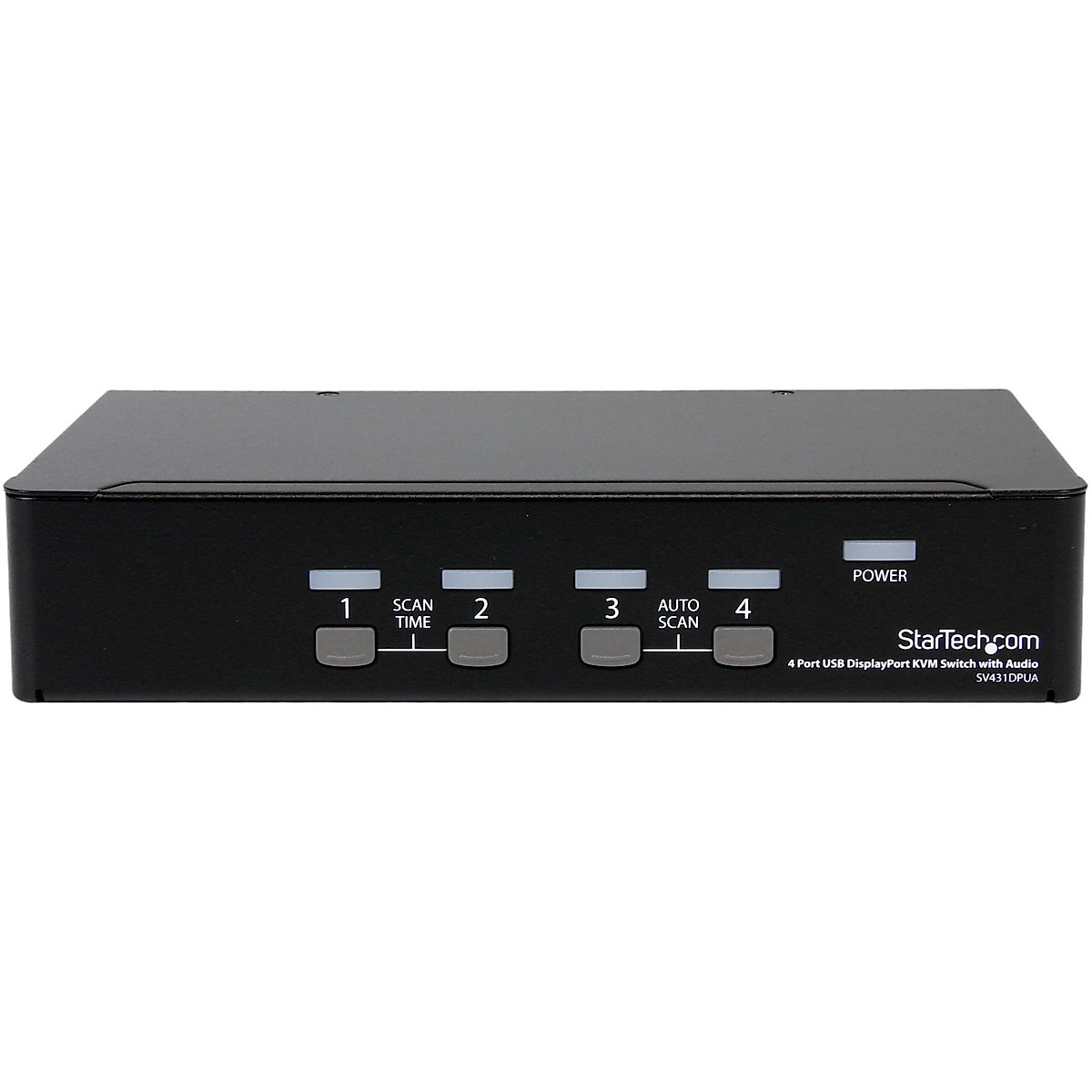 StarTech.com 4 Port DisplayPort KVM Switch w/ Audio - USB, Keyboard, Video, Mouse, Computer Switch Box for 2560x1600 DP Monitor , TAA (SV431DPUA)
