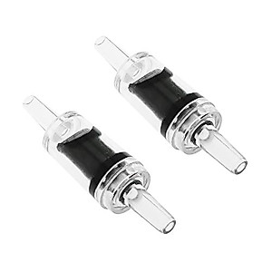 Maxmoral 10PCS Plastic One Way Air Pump Check Valves Non-Return Aquarium Fish Tank Air Pump Stop Valve Accessories(Black)