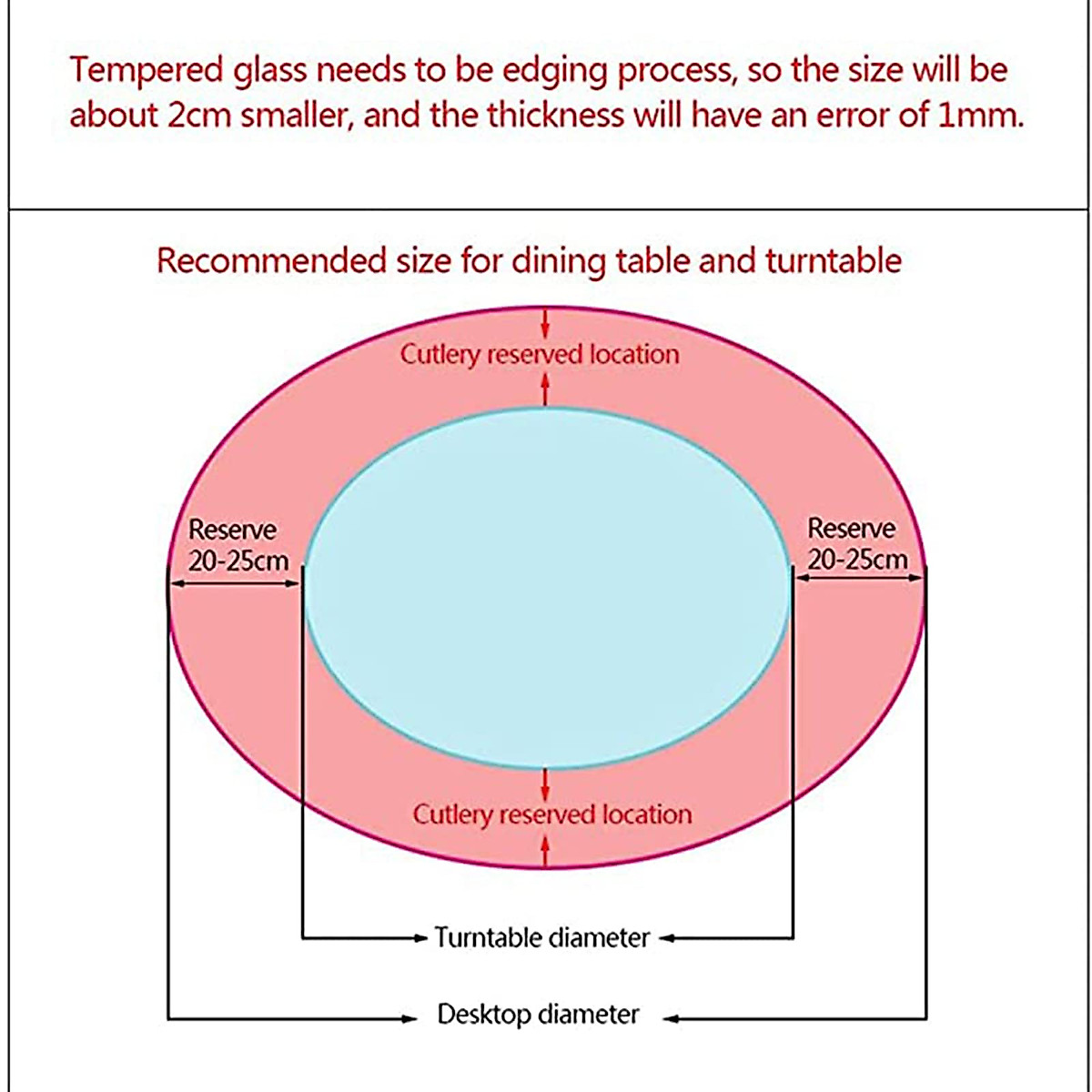 WYFFF Glass Lazy Susan Turntable 36 Inches, Aluminum Alloy Bearing, Silent/Smooth/not Easy to Dump, Round Decorative Rotating Tray, for Dining Table