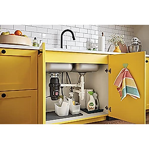 Moen GXP33C Lite Series PRO 1/3 HP Compact Continuous Feed Garbage Disposal for Kitchen Sink, Power Cord Included