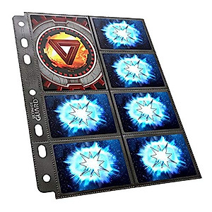 10 Pack Ultimate Guard Black 14 Pocket Standard Size + Mini American Compact Pages Card Storage Binder Portfolio Pages