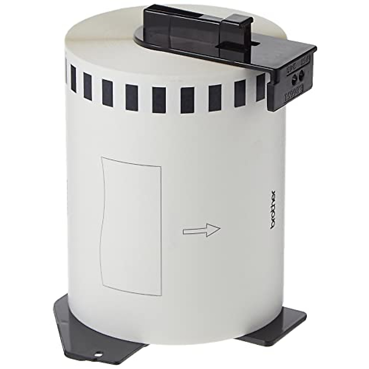 Brother Genuine DK-2243 Continuous Length Black on White Paper Tape for Brother QL Label Printers, 4" x 100' (101mm x 30.4M), 1 Roll per Box, DK2243