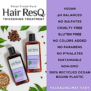 Petal Fresh Hair ResQ Color Protection Natural Thickening Biotin Shampoo for Thinning Hair, Locks in Color & Anti-Breakage, Vegan & Cruelty-Free, 12 fl oz