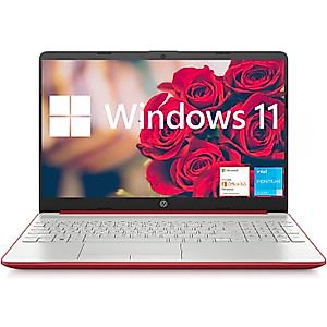 HP Newest Flagship 15.6 HD Pavilion Laptop for Business and Student, Intel Pentium Quad-Core Processor, 16GB RAM, 1TB SSD, Online Conferencing, Webcam, HDMI, Bluetooth, Fast Charge, Win11, Red, PCM