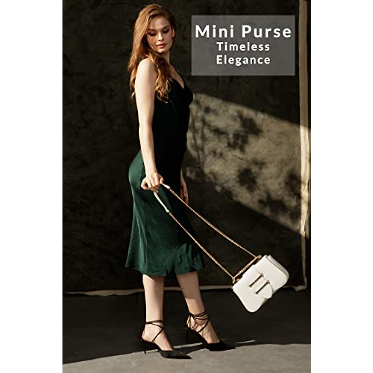 Before & Ever Mini White Shoulder Bag - Small Purse Mini Tote - Small Shoulder Bags for Women - Small White Clutches Purse Bag - White Clutch Handbag - Women's Trendy Cute Purses Hand Bags