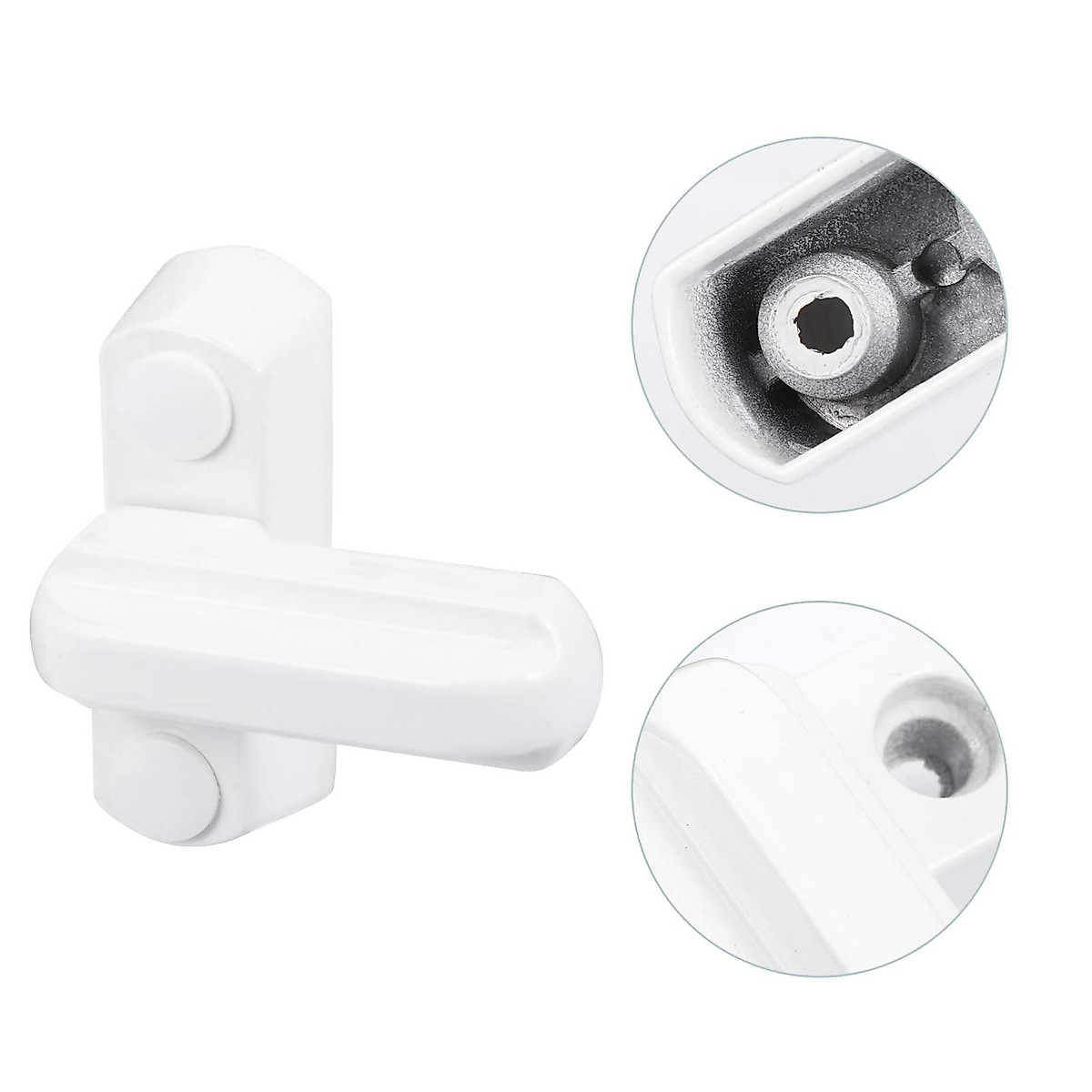 Scicalife 4pcs Window Security Jammer Locks Sash Blockers Zinc Alloy Extra Security Locks