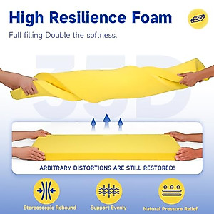 ROFIELTY Bench Cushion,42x18 inch Durable Outdoor Cushions with Handle for Indoor/Outdoor, Garden Bench, Patio Seating and Swing Chair(Red)