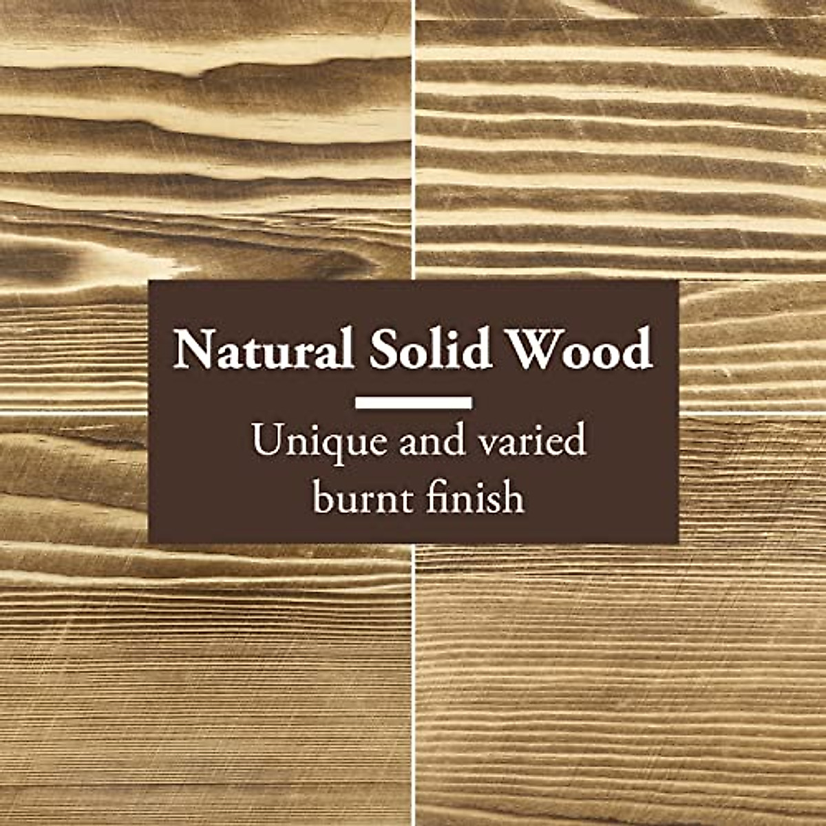 MyGift 4-Bottle Countertop Rustic Brown Wood Wine Rack