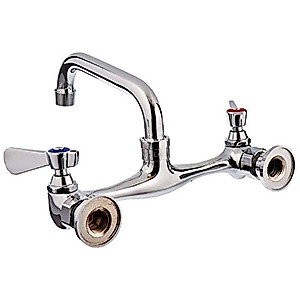 AA Faucet 8" Commercial Duty Wall Mount NO Lead Faucet with 10" Swivel Spout NSF AA-710G