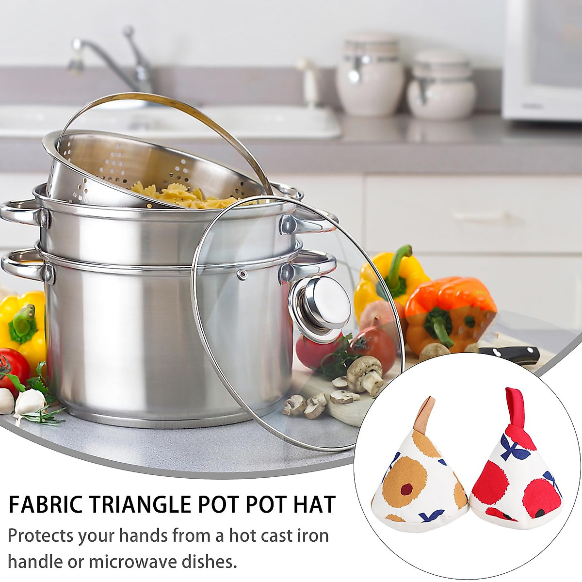 Tofficu Cute Glass Cups 2Pcs Hot Pot Lid Handle Mitt Heat Resistant Pot Knob Grabber Holder Anti Scald Casserole Pot Lid Knob Cover Hand Protector for Home Kitchen Style 1 Glass Cup with Straw