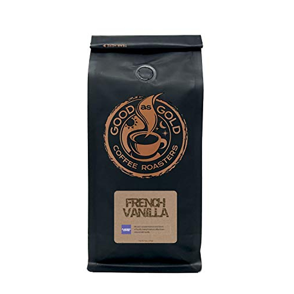 French Vanilla Coffee Beans, Flavored Coffee, Whole Bean, 12 Ounce Bag – Good As Gold Coffee Roasters