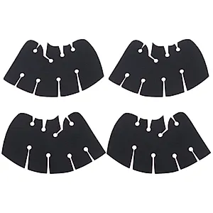eMagTech 2 Sets (4PCS) Controller Grip Stickers Compatible with PS5 Controller Professional Textured Anti-Slip Sweat-Absorbent Soft PU Pads Handle Grip Tape Black