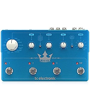 TC Electronic FLASHBACK TRIPLE DELAY Intuitive Three-Engine Delay Pedal with Flexible Routing, Subdivision Control and Built-In TonePrints*