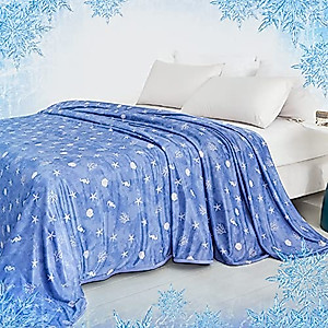 Elegear Cooling Throw Blanket, Q-Max>0.5 Japanese Arc-Chill Cooling Blankets for Hot Sleepers, Double Sided Cold Blankets for Sleeping, Lightweight Breathable Summer Blanket (Blue, Throw XL 50"x70")