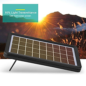 Richer-R Solar Panel, 9V 3W Solar Board Waterproof 93% Light Transmittance Poly Silicon Solar Cell 9 Volt Monocrystalline Solar Panel,up to 93% Tansmittance