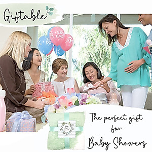 two little dinos Baby Monthly Milestone Blanket for Boy or Girl - Unisex Gender Neutral Age Blanket Growth Chart by Weeks or Months with Markers - Newborn Milestone Photography - First Year 0 to 12