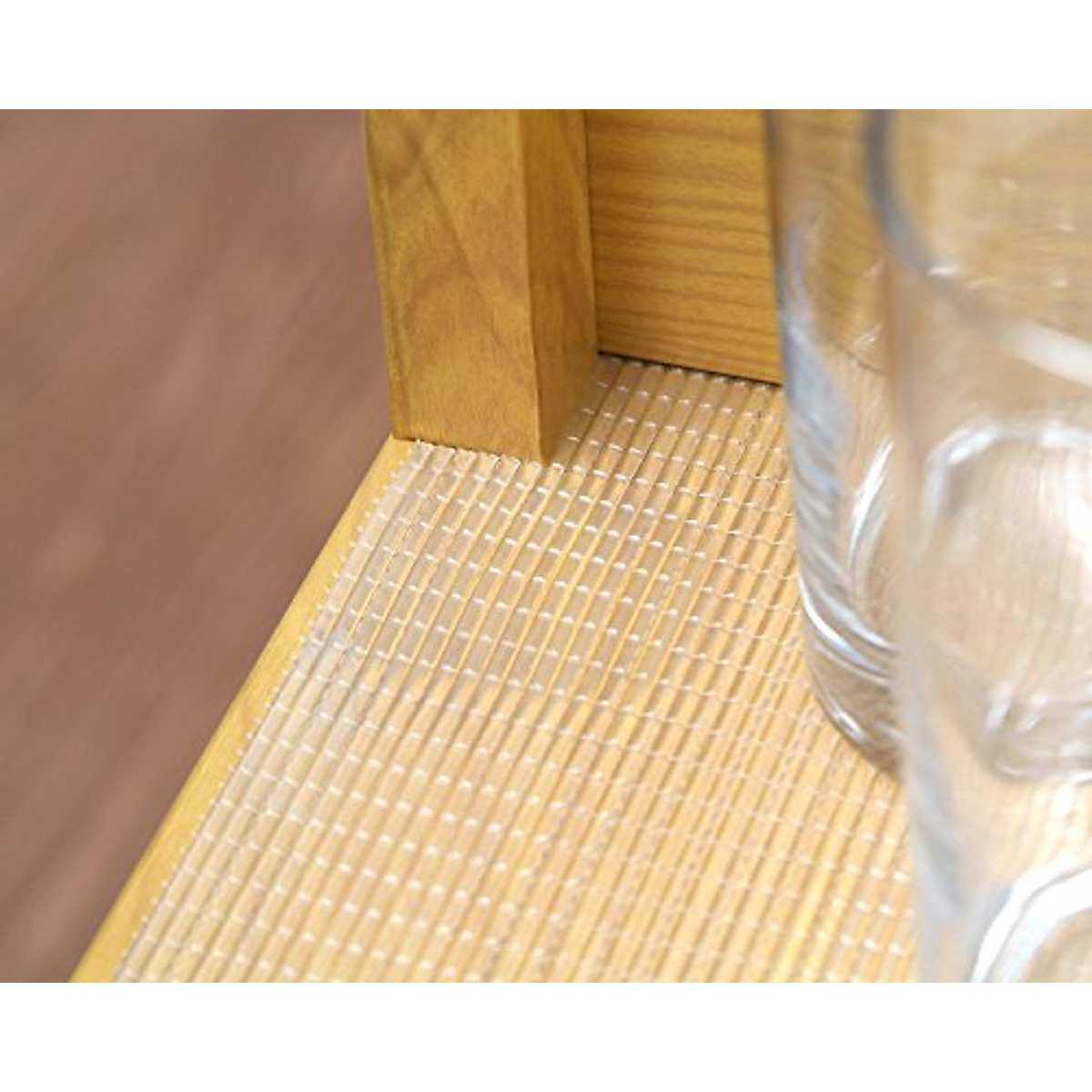 Con-Tact Brand Adhesive Zip-N-Fit Solid Grip Drawer and Shelf Non-Slip Liner, 18" x 4', Ribbed Clear, 6 Count