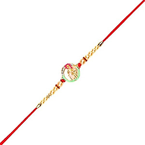 CHERKRAFT Rakhi for Brother Floral Design Rakhi Thread for Men/Boy Raksha Bandhan Bracelet (Design 9, Standard)