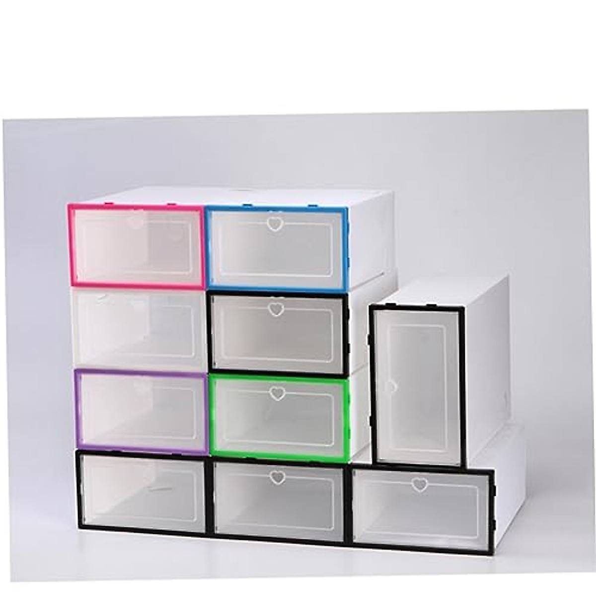 WATIIFUFU 4pcs Box Shoes Storage Shoes Organizer Shoe Holder Shoes Case Container Clamshell Pp