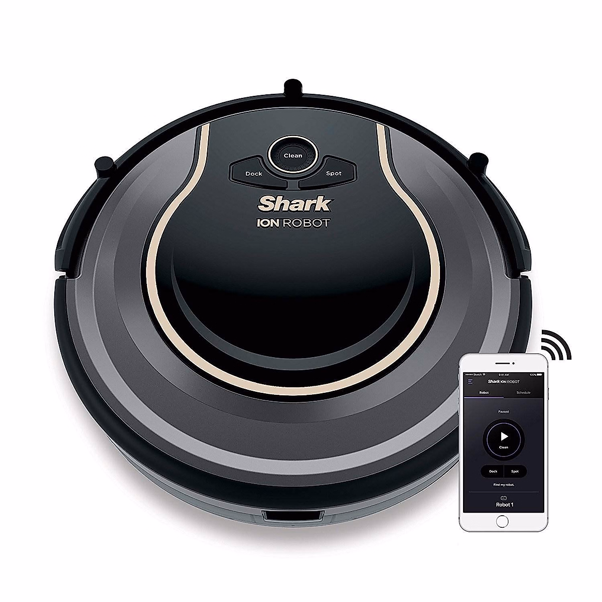 Shark Robotic Vacuum, 0.45 Quarts, Smoke