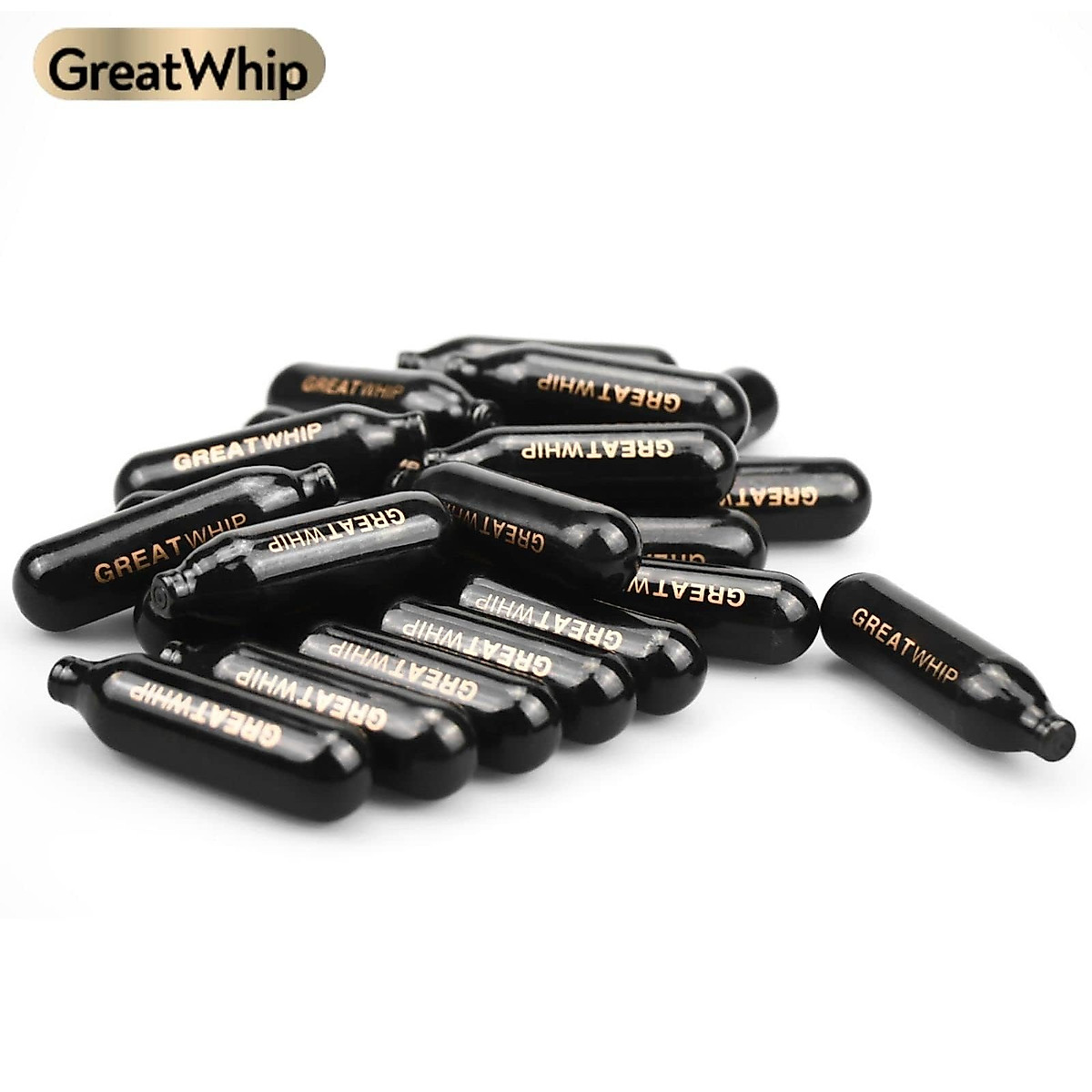 GreatWhip Professional Whipped Cream Charger 600 Count / 1 Box Nitrous Oxide Cartridges Highest Purity Whip Cream Tank