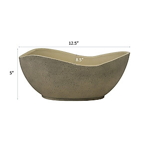 Classic Home and Garden Arc Pot 12" - Stone
