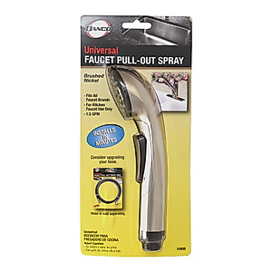 Danco 10409 Pullout Kitchen Spray Head, Brushed Nickel